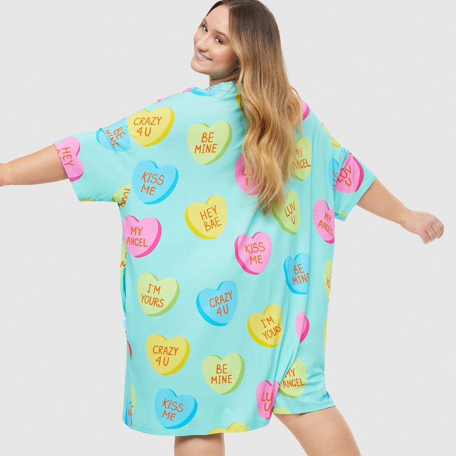 Love Heart Candies Oodie Sleep Tee – The Oodie