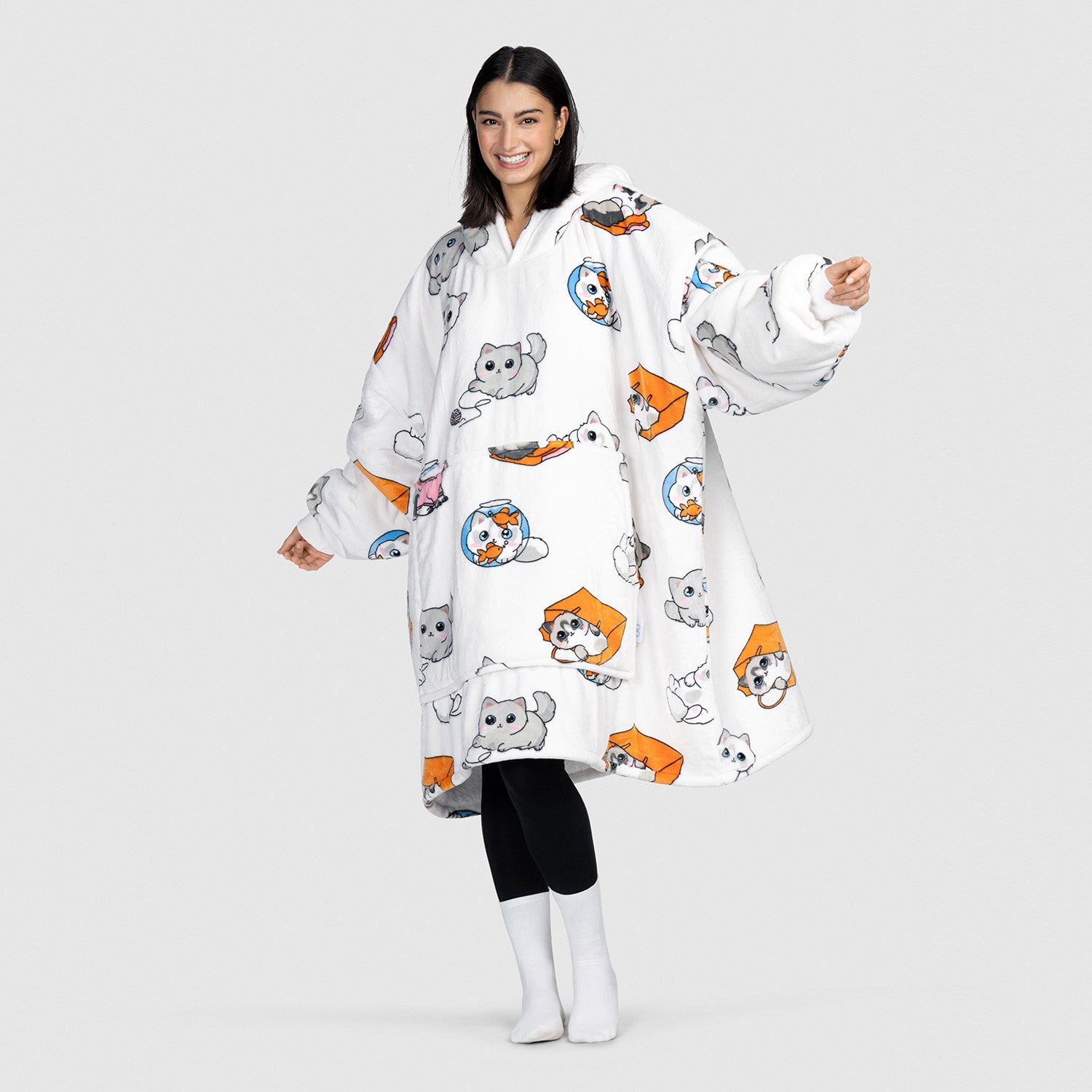 Grey Cat Oodie™ Original – The Oodie