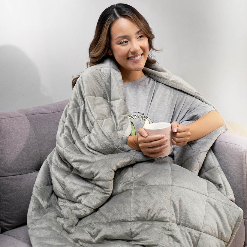 Grey Weighted Blanket – The Oodie