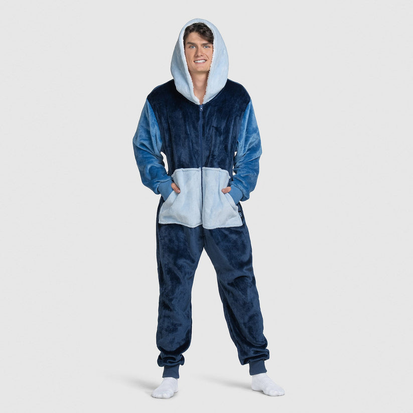 Blue Splice Onesie – The Oodie