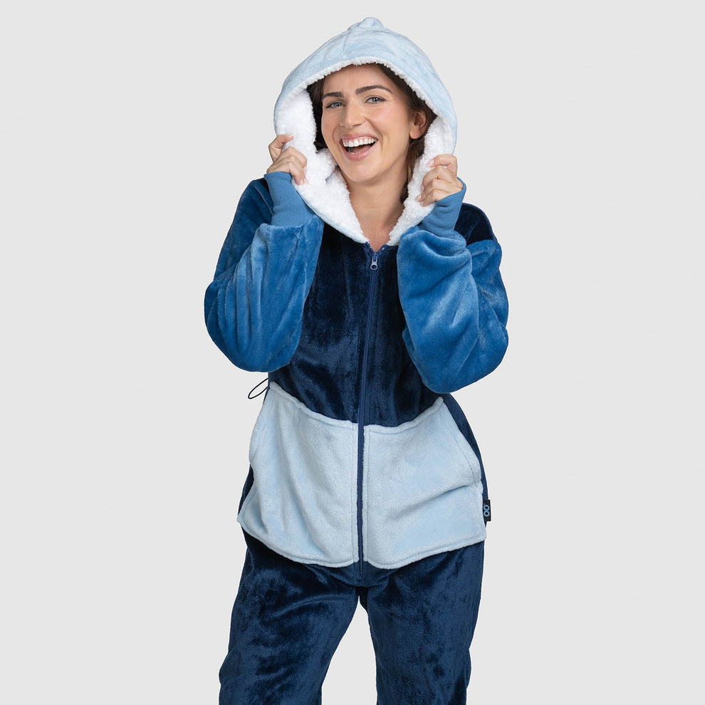 Blue Splice Onesie – The Oodie