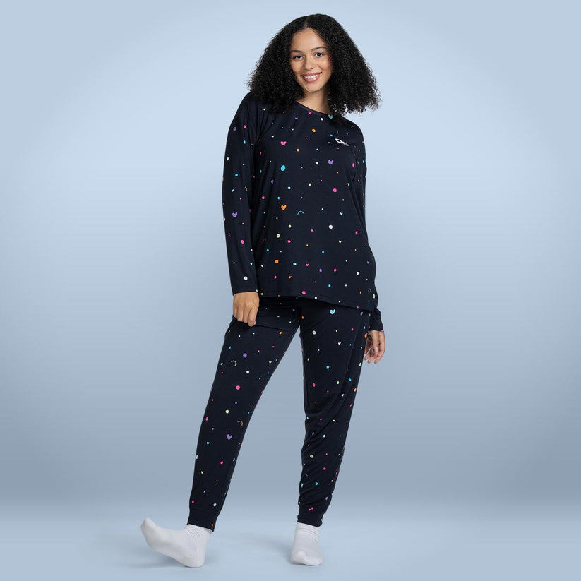 Confetti Cooling Long Sleeve Pyjama Top – The Oodie