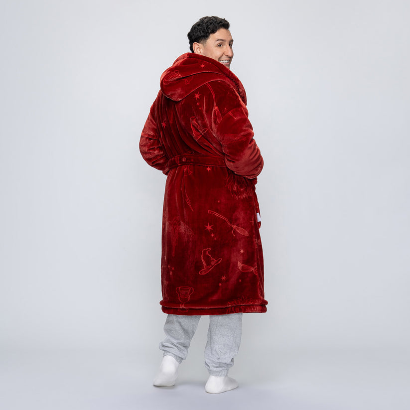 Harry Potter Gryffindor Sherpa Dressing Gown Licensed – The Oodie