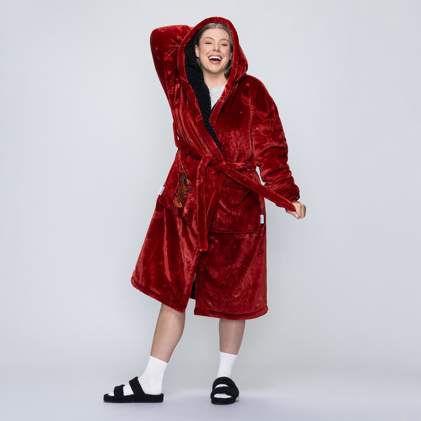 Harry Potter Gryffindor Sherpa Dressing Gown Licensed – The Oodie