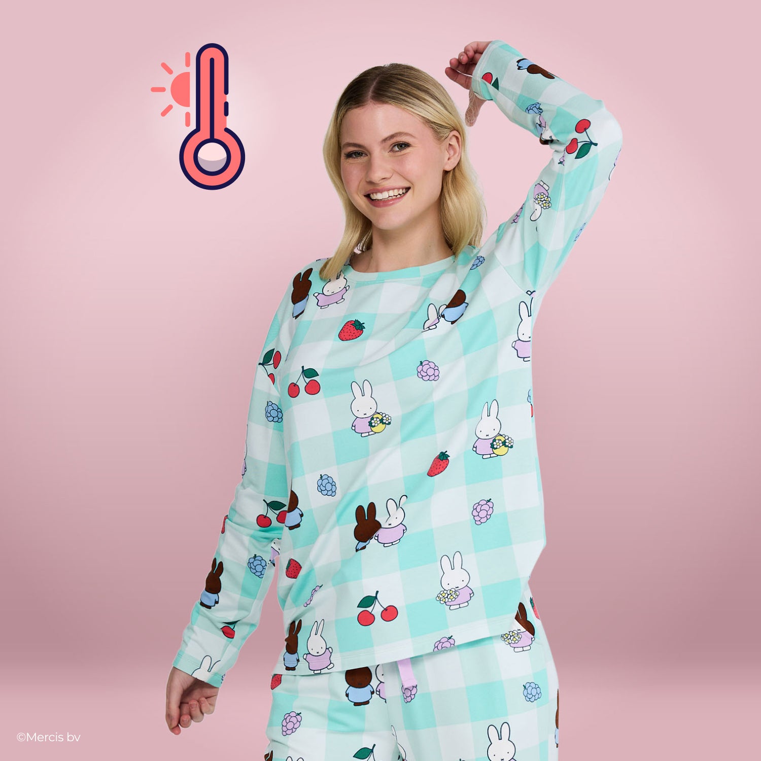 Miffy Fruit Warming Long Sleeve Pyjama Top Licensed – The Oodie