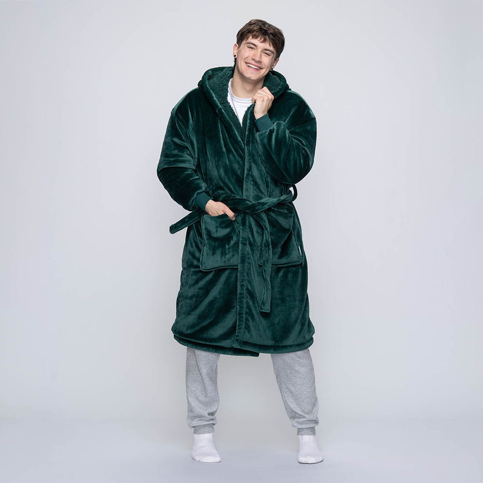 Moss Green Sherpa Dressing Gown – The Oodie