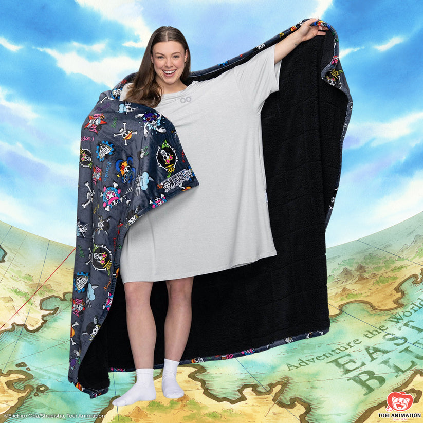 One Piece Group Sherpa Blanket Licensed – The Oodie