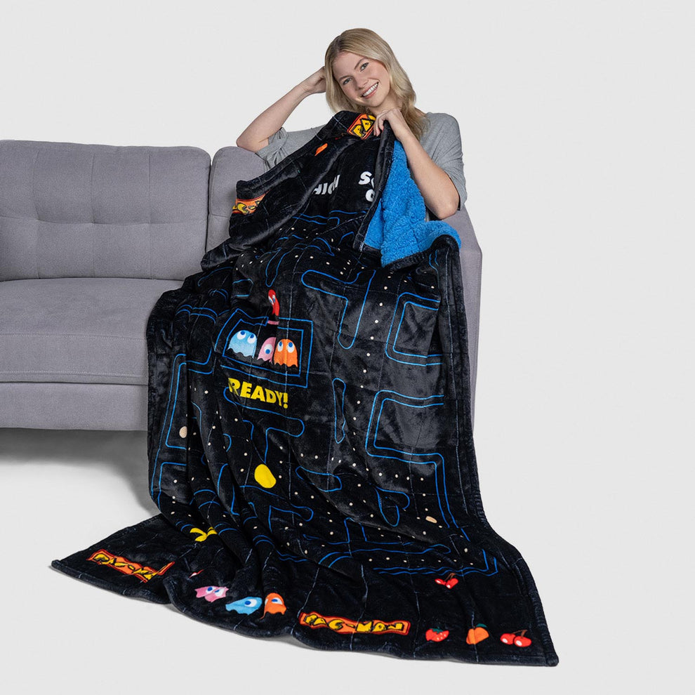 PAC-MAN Sherpa Blanket Licensed – The Oodie