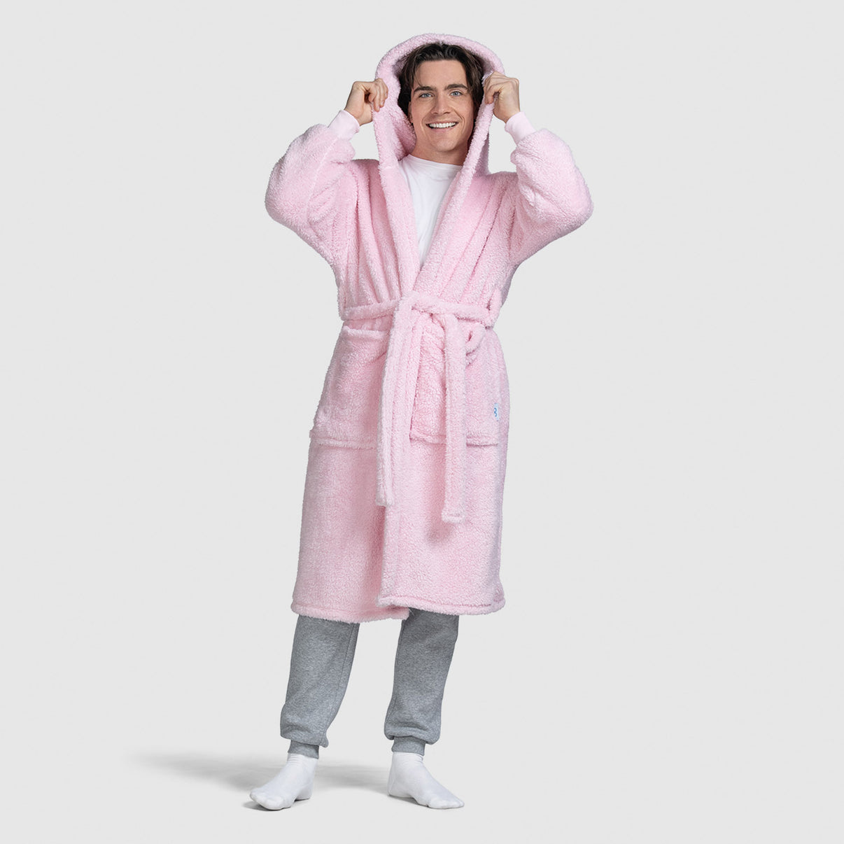 Pink Fluffy Dressing Gown – The Oodie