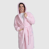 Pink Fluffy Dressing Gown – The Oodie